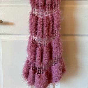The Ragged Priest | Dresses | Ragged Priest Pink Fur Chain Link Maxi ...
